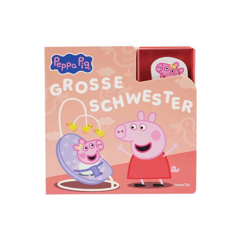 Peppa Pig - Book w Wooden Figure - Big Sister - DE – barbotoys